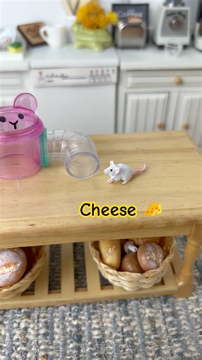 Tiny mouse #kawaii #mini #miniature #pets #cute #fun #haul #art #artist #funny #unboxing #kitchen