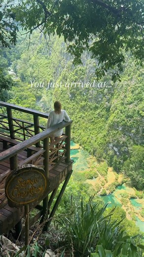 👇Plan a trip to visit Semuc Champey, Guatemala 🇬🇹 If you're new here... hola! 👋 I am Kerry and I live in Guatemala City. I enjoy traveling all over this incredible country and sharing videos from my adventures in Guatemala. 🇬🇹 🤩 Semuc Champey is one of Guatemala's most breathtaking natural wonders with a series of turquoise blue pools hidden deep in the lush jungle. 📍 This increíble place is located in the department of Alta Verapaz, Guatemala. It takes approximately 6 -7 hours to drive 