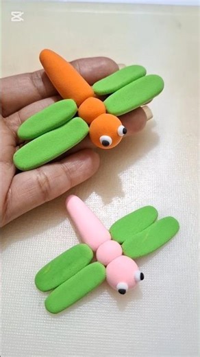 DIY idea 💡How to make easily grasshopper🦗with clay#funny#music#trend#clay#vairal #shortsvideo#animal