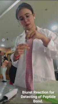 Biuret Reaction (Test) for Detection of Peptide Bond. #biotechnology #biology #viralvideo #lablife
