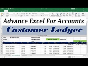 customer ledger in excel