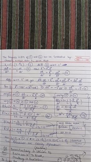 Lienard Wiechert Potential [Scalar and vector potential] classical electrodynamics #physics