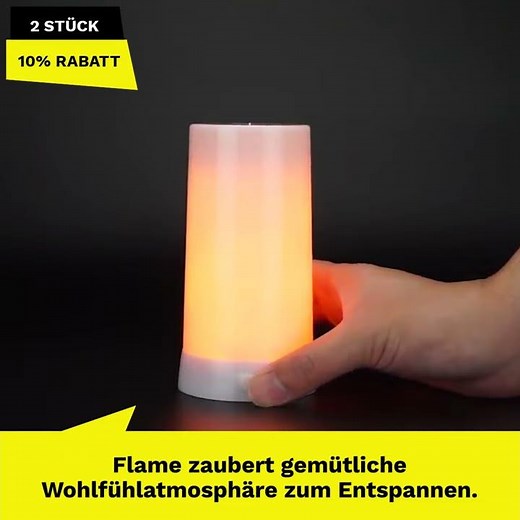 Flame - die dekorative LED-Lampe mit Flammen-Funktion