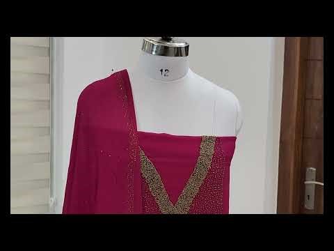 BEAUTIFUL AND RADIANT SALWAR MATERIALS IN VICHITRA SILK.