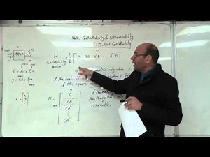 The Observability Matrix and the Observability Test, 21/3/2016