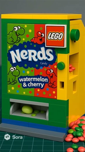 Nerds candy machine built from Lego 🍬#lego #nerds #candy #vending #colorful #creative #shorts