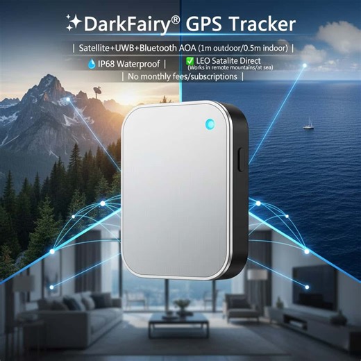 Who hasn’t felt that panic? Circling the parking garage for 10 mins hunting for your car… Spinning around a crowded mall and losing sight of your kid… Getting no signal while camping/fishing and freezing up—we’ve all been there! 😩 Thankfully, DarkFairy® GPS Tracker checks EVERY box for your peace of mind: ✅ 3-Mode Positioning (Satellite UWB Bluetooth AOA): 1m accuracy outdoors, 0.5m indoors—lock onto your car’s spot in seconds, or spot your kid hiding in the toy section instantly. 💧 IP68 Water
