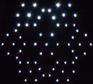 Animated Christmas LED Snowflake Window Decoration