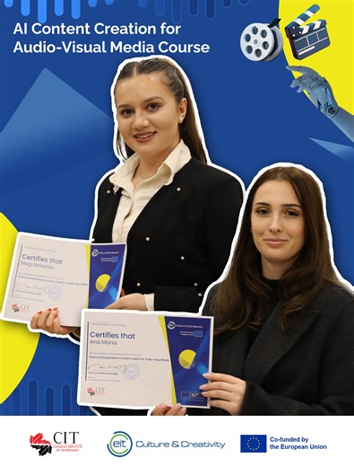 💢𝐀𝐔𝐃𝐈𝐎-𝐕𝐈𝐒𝐔𝐀𝐋 𝐌𝐄𝐃𝐈𝐀 𝐒𝐊𝐈𝐋𝐋𝐒 | Final Certification • 🎓The final Certification Ceremony of the “𝗦𝗺𝗮𝗿𝘁 𝗮𝗻𝗱 𝗦𝘂𝘀𝘁𝗮𝗶𝗻𝗮𝗯𝗹𝗲 𝗔𝗜 𝗖𝗼𝗻𝘁𝗲𝗻𝘁 𝗖𝗿𝗲𝗮𝘁𝗶𝗼𝗻 𝗳𝗼𝗿 𝗔𝘂𝗱𝗶𝗼-𝗩𝗶𝘀𝘂𝗮𝗹 𝗠𝗲𝗱𝗶𝗮” project marked the successful completion of an intensive learning journey that combined audio-visual media, artificial intelligence, and responsible digital creation, aligned with the evolving needs of today’s creative and cultural industries. 🎥Through their te