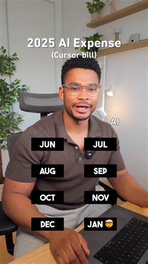 Tunde Alao on Instagram: "January bill was insane 😳 Claude opus is so expensive but so good 😭 #programming #code"