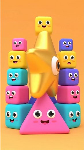 Playful 3D Geometry Animation! 🎨 Funky Abstract Shapes