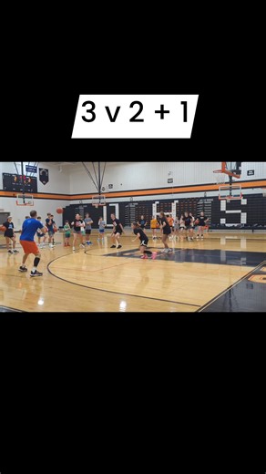 BE CREATIVE‼️ 3️⃣ v 3️⃣ We try to be creative with different drills, adding various constraints to make players think the game. In this game we are playing 3 v 3 but one player on the defensive team must stay in the paint the entire time. | Cramer Basketball