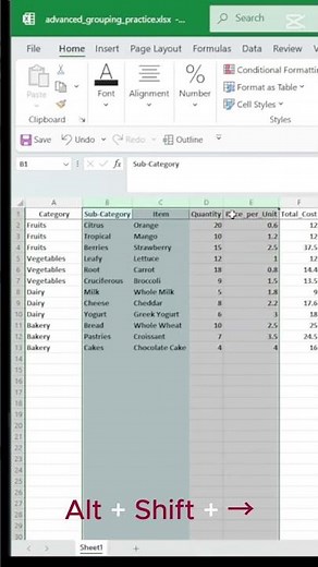 How to Group Rows in Excel Shortcut & Standard Method