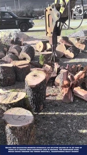 Excavator Log Splitting Machine Innovation for Large-Scale Firewood Production and Forestry Projects