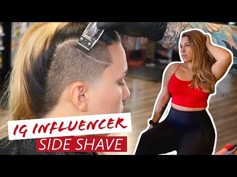 SIDE SHAVE DESIGN 🔥 Freestyle Design Womens Side Shave