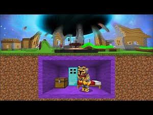 Minecraft BLACK HOLE APOCALYPSE DISASTER VILLAGE MOD / BUILD A HIDDEN BUNKER !! Minecraft Mods