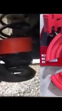 how to install car rubber coil spring buffer/stopper
