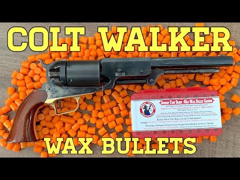 Wax Bullets in a Walker Revolver