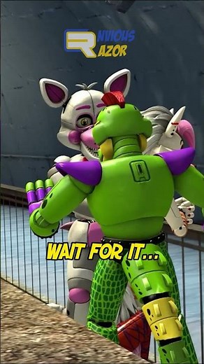 Funtime Foxy flirts with Mangle... it did not end well #shorts #karma #fnaf