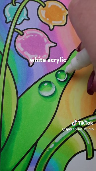 Coloring Dew Drops with Shadows and Highlights