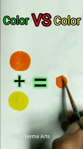 Color vs Color 😱 | Colours Mixing | Orange vs Yellow #shorts #art #youtubeshorts