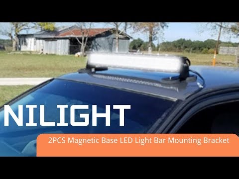 Nilight Magnetic LED Light Bar Mount Overview & Installation｜No Drilling | Strong Hold