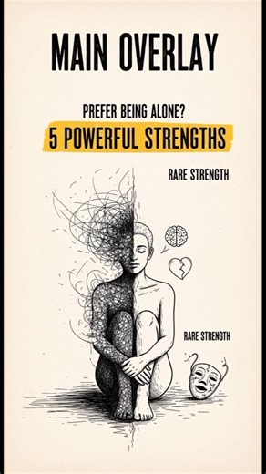 Do you enjoy being alone?You’re not antisocial — you’re powerful. #psychology #psychologyfacts
