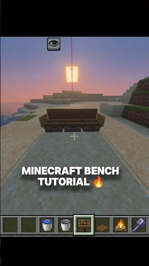 ✨ TikTok Hacks – Part 9 | Bench Tutorial in Minecraft ✨ #minecraft #minecraftviralhacks