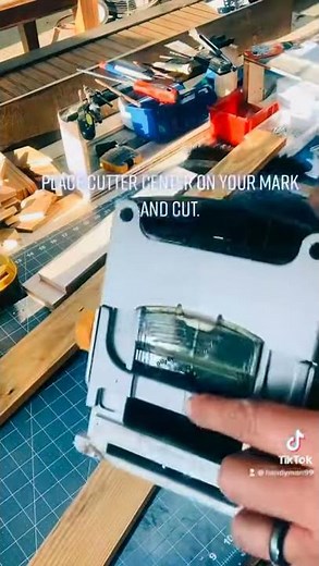 How to use a biscuit cutter for joinery.