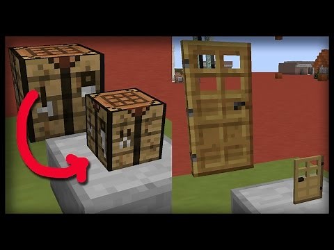 Minecraft MINI BLOCKS Ep #1 - Crafting Table, Door and Noteblock