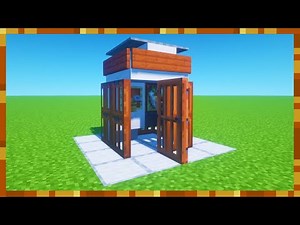 Minecraft Tutorial: How To Make A Phone Box "Quick Builds"