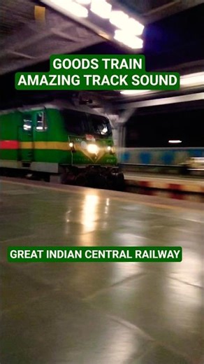 Goods train track Sound with WAG9 #train #centralrailway #enginesound #tracksound #wag9 #goodstrain