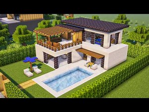 Modern house for Minecraft - Tutorial