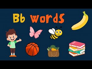 B Words for Kids | Learn Words That Start with B | Fun Phonics & Vocabulary | Kiddos Academy