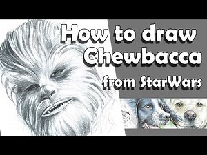 How to draw Chewbacca from StarWars- 500 subscriber special!