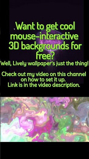 Interactive 3D wallpaper for free! Lively Wallpaper #custom #windows #wallpaperengine #3d #free