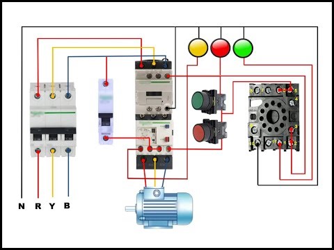 11 pin glass relay wiring with indicator and mcb
