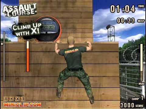Assault Course - MINICLIP 3D game running in military path