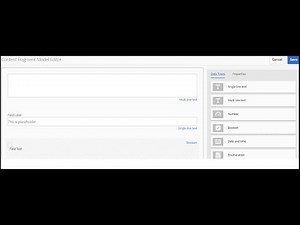 67. Content fragment model in AEM.