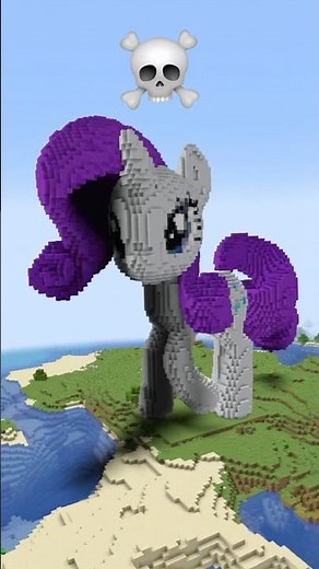 Minecraft My Little Pony Build Battle - Noob vs Pro vs Hacker vs God #shorts