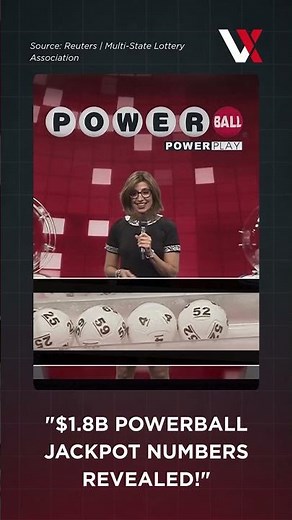 WATCH | Winning Numbers Announced For $1.8 Billion Powerball Jackpot | VERTEX