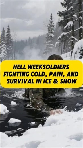 Hell weeksoldier fighting cold, pain and survival in ice and snow