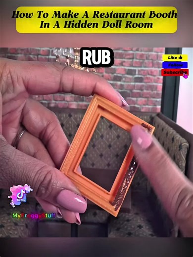 Part 6 - How To Make a Restaurant Booth in a Hidden Doll Room #MyFroggyStuff #DIYCrafts #MiniatureDIY #DollhouseDIY #CreativeCrafts