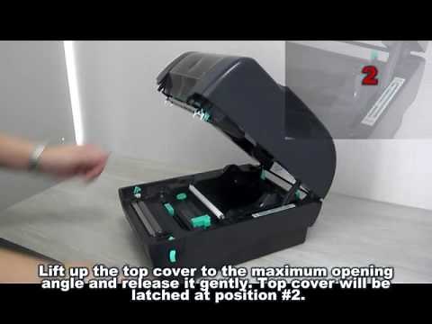 TSC Barcode Printer / Label Printer - TTP 247 345 : How To Install Label & Ribbon ?