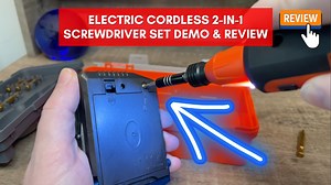 Watch Electric Cordless 2-in-1 Screwdriver Set Demo and Review on Amazon Live