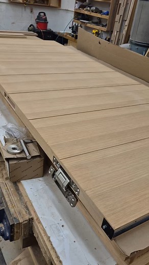 11K views · 47 reactions |  shut the front door! This door & hardware are SICK! Lamp soss hinges, fully adjustable Pemko door sweep, also adjustable! 2"x40"x96" rift white oak door I had the share this amazing hardware and the work Garrett is doing! @mardenbuildersinc_maine Maine finefurniture & cabinetry #door #doorhardware #frontdoor #threshold #mortise #carpentry #design #builders #installation | Charles Hobby | Facebook