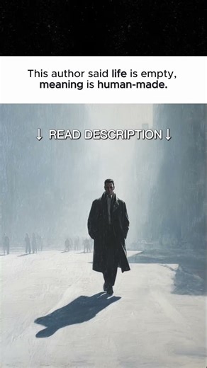 This man said life is empty, meaning is human-made