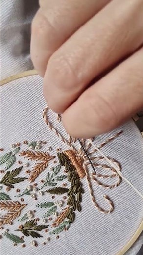 ✨ Whipped Back Stitch Tutorial – Christmas Ball Embroidery Magic 🎄 #embroidery #christmas #tutorial