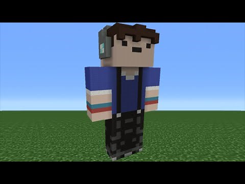 Minecraft Tutorial: How To Make A Taurtis Statue (Youtuber)