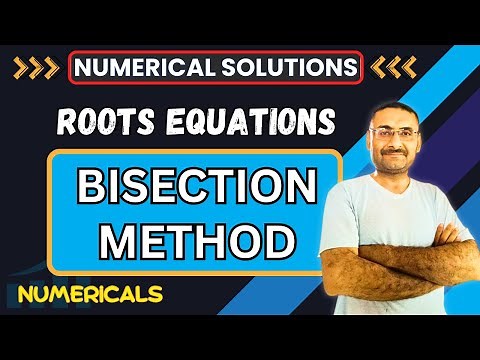 Bisection Method | Roots of Algebraic & Transcendental Equations | Numerical Solutions | Btech | BCA